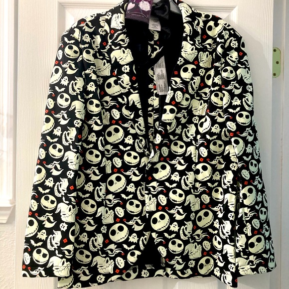 Disney | Jackets & Coats | Disney Halloween Nbc Jack Skellington Glow ...